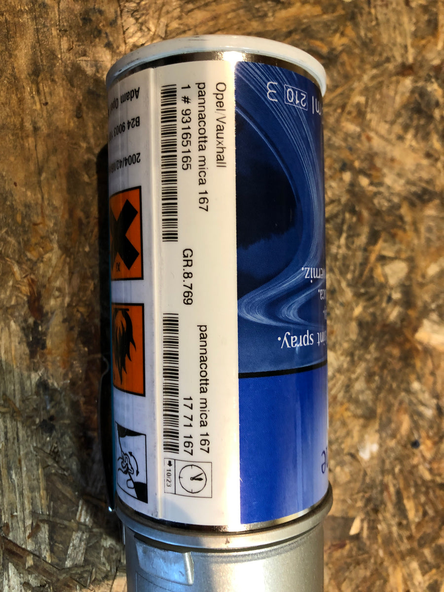 Original GM Opel Lackspray Pannacotta mica 167 Neu – Oldtimer Thimm